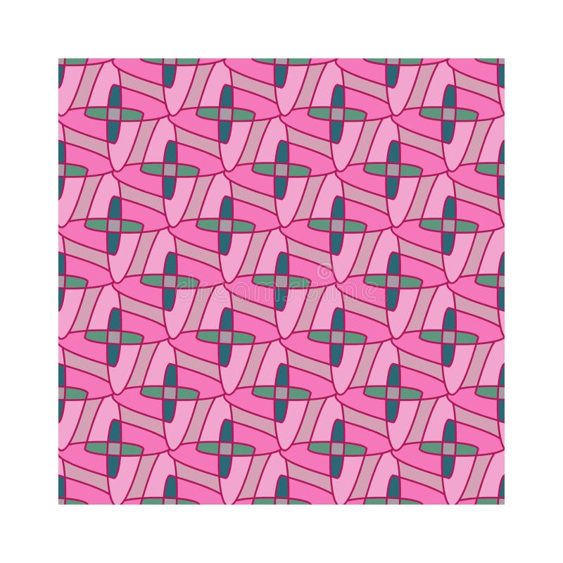 Vector Colorful Geometric Seamless Pattern with Cross Lines, with ...