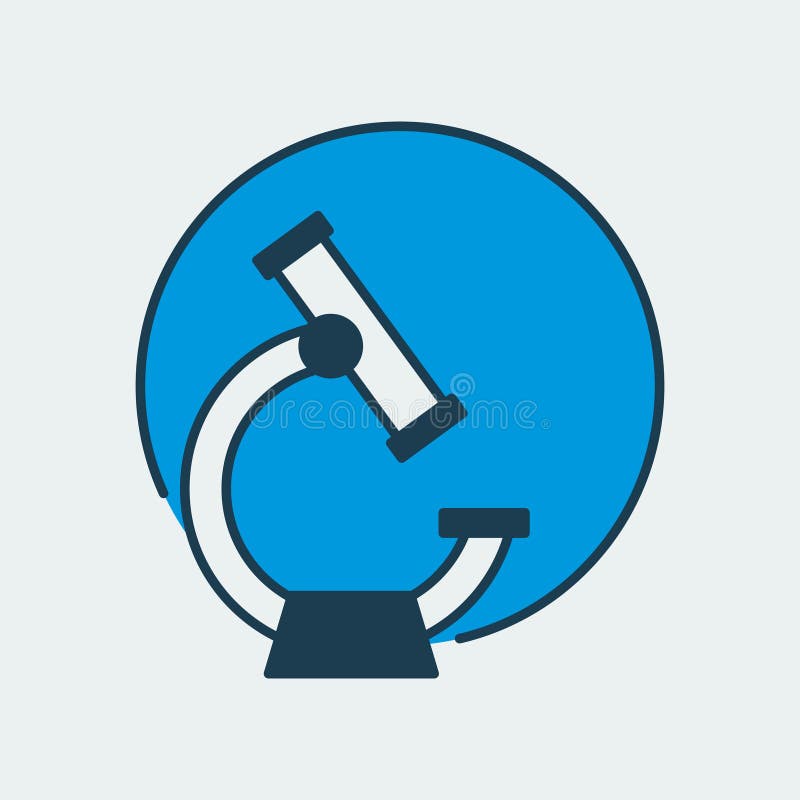 Vector Icon of an Electron Microscope. it Represents Laboratory ...