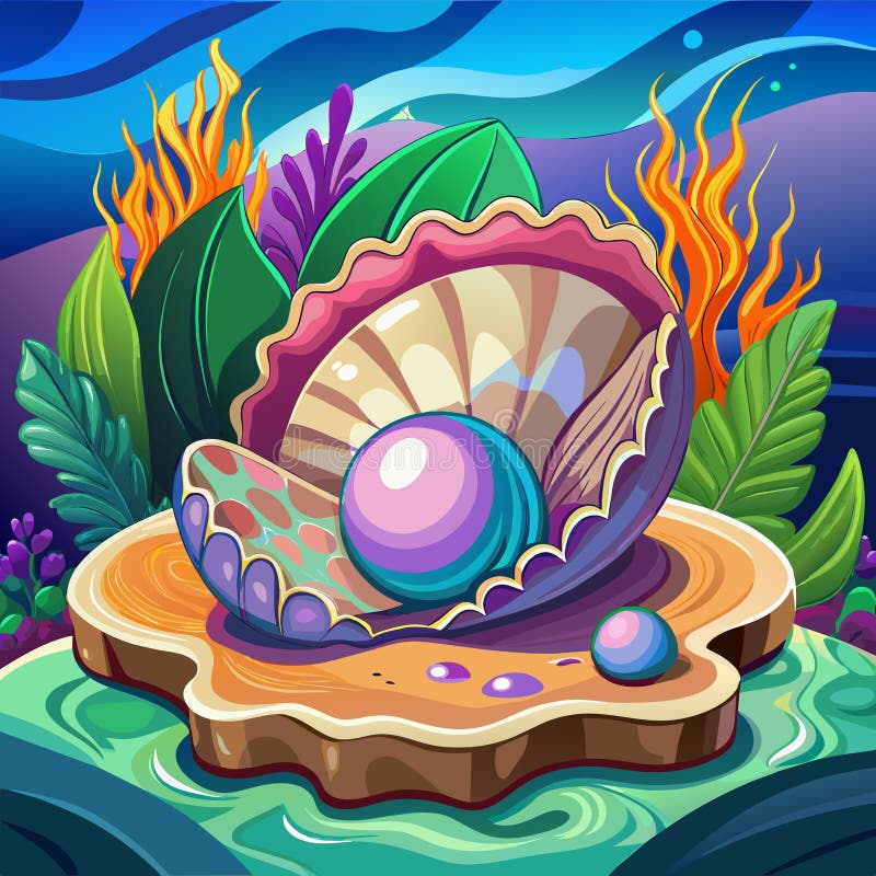 Abalone Perl White Icon Vector Illustration Stock Vector - Illustration ...