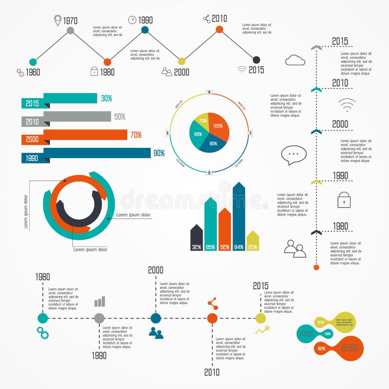 Vector Colorful Info Graphics for Your Business Presentations. Stock ...