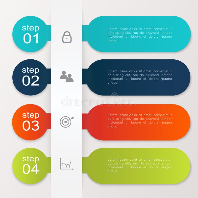 Vector Colorful Info Graphics for Your Business Presentations. Stock ...