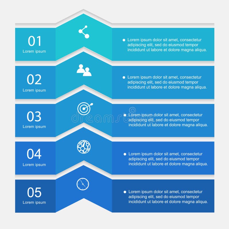 Vector Colorful Info Graphics for Your Business Presentations. Stock ...