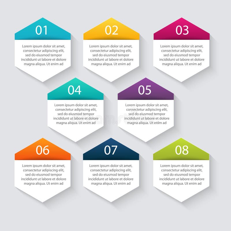 Vector Colorful Info Graphics for Your Business Presentations. Stock ...