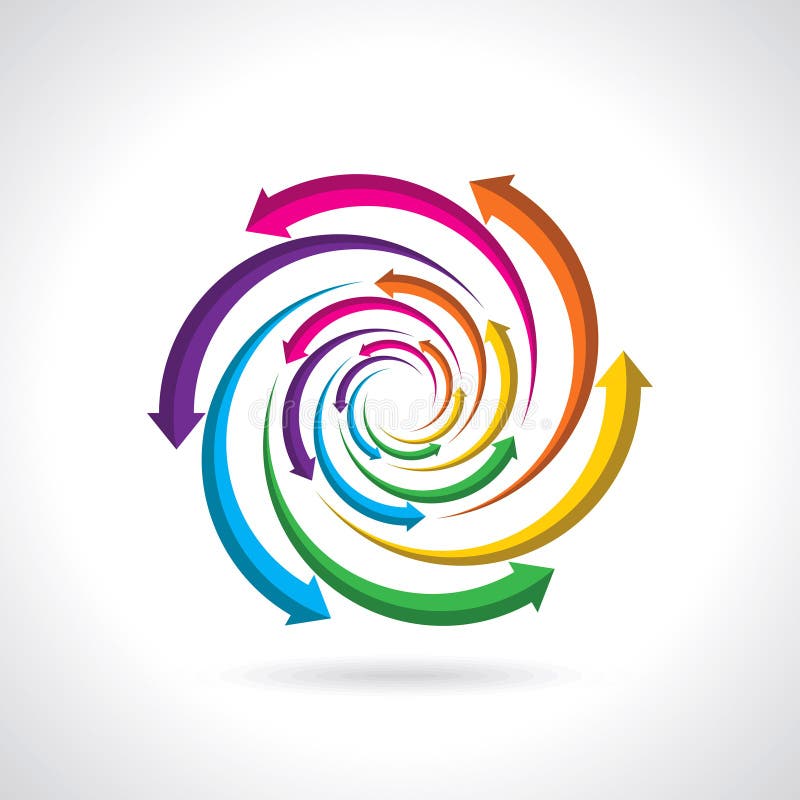 Vector Colorful Life Cycle Icon Stock Vector - Illustration of group ...