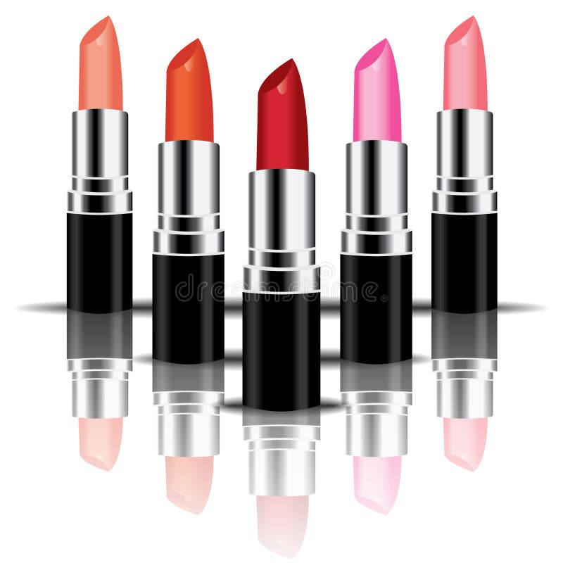 Pink lipstick vector stock vector. Illustration of purple - 32795742