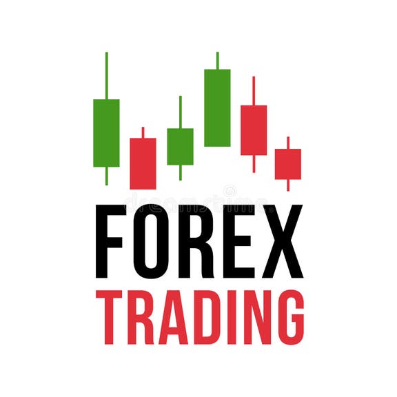 Vector Logo with Candlestick Trading Chart Analyzing in Forex Editorial ...