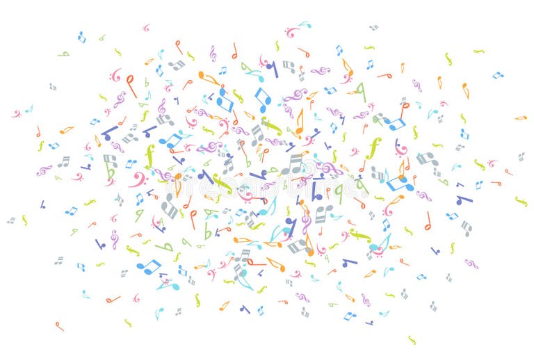 Falling Music Notes Stock Illustrations – 554 Falling Music Notes Stock ...