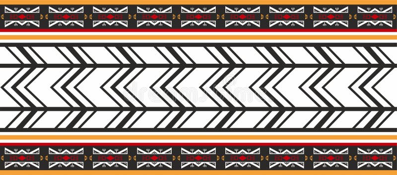 Vector Colorful Native American Seamless Pattern. Endless Aztec, Maya ...
