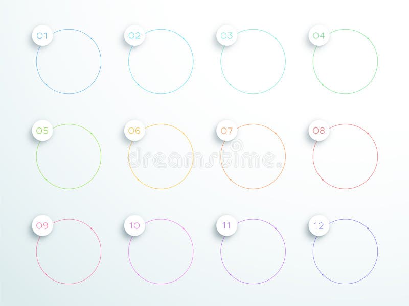 Vector 3d Numbered Text Boxes Stacked 1 To 10 Stock Vector ...