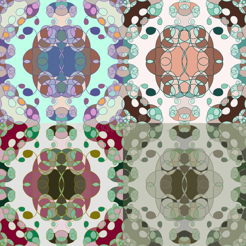 Vector Colorful Seamless Tile Pattern Stock Vector - Illustration of ...