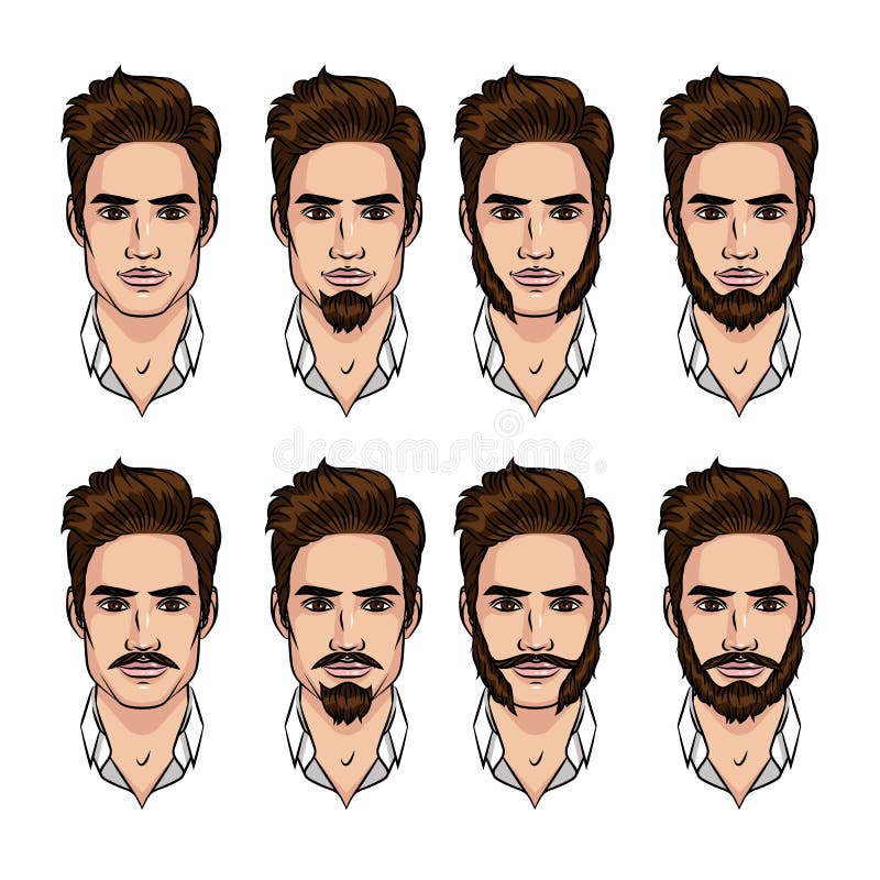 Style beard stock vector. Illustration of beard, hipster - 64256874