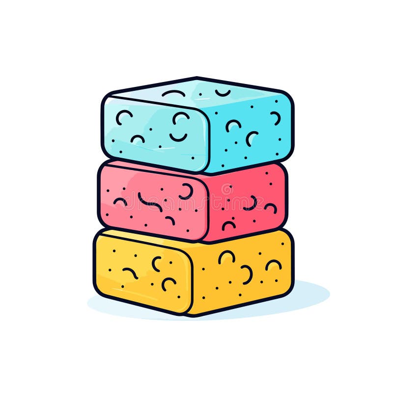 Vector of a Colorful Stack of Blocks Stock Vector - Illustration of ...