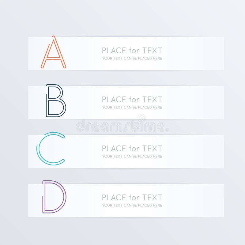 Vector colorful text box stock vector. Illustration of infograph - 50038194