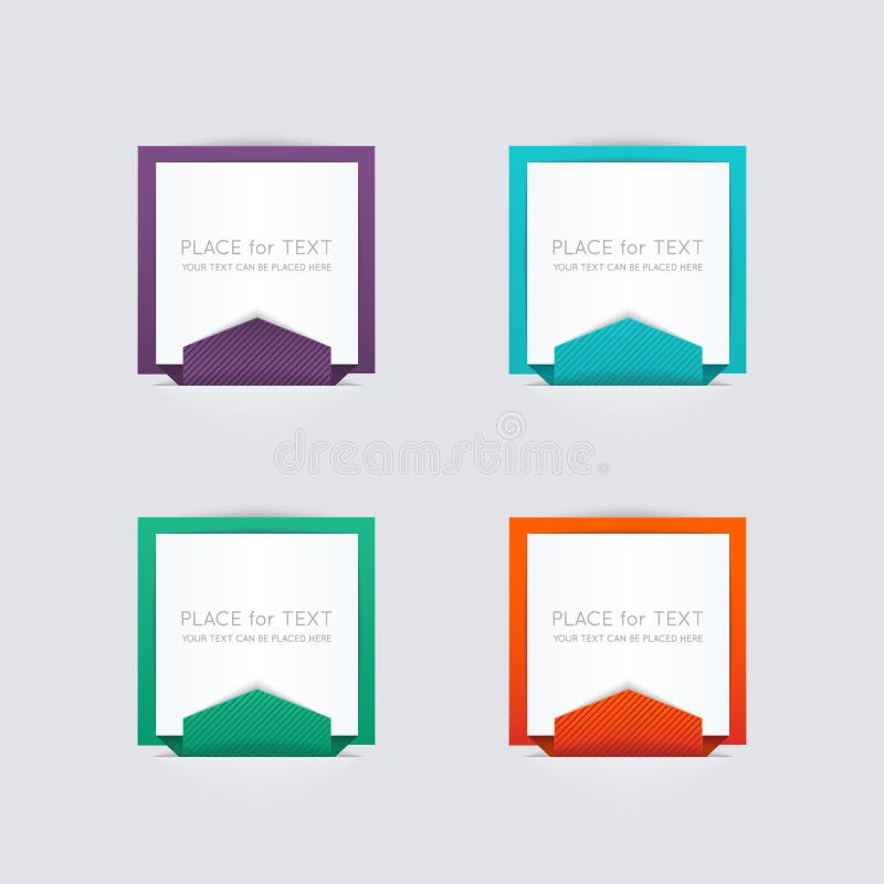 Vector colorful text box stock vector. Illustration of layout - 50044410