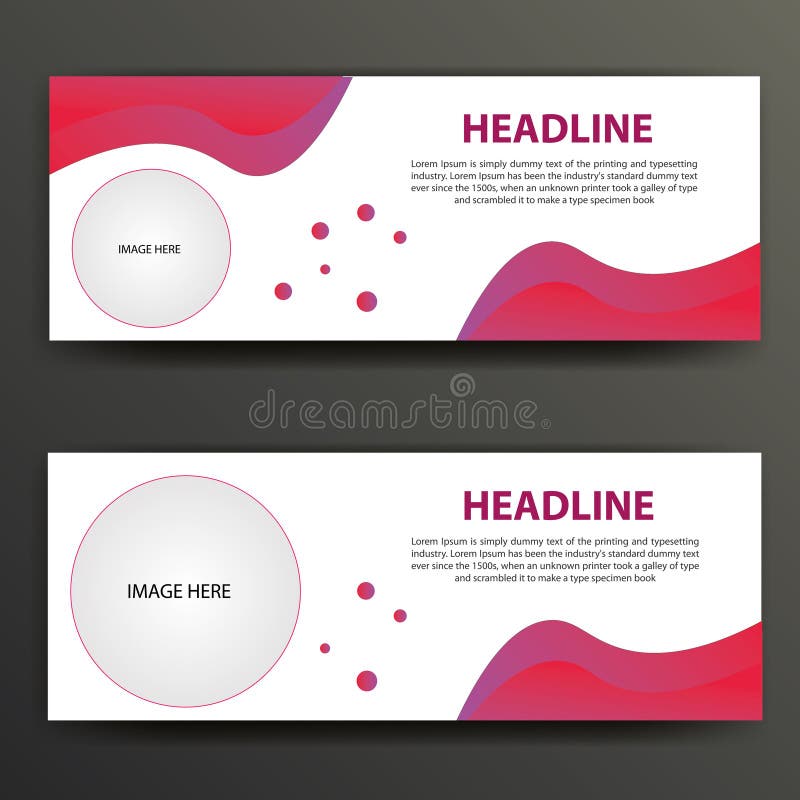 Vector Colorful Violet Business Banner Template Stock Illustration ...