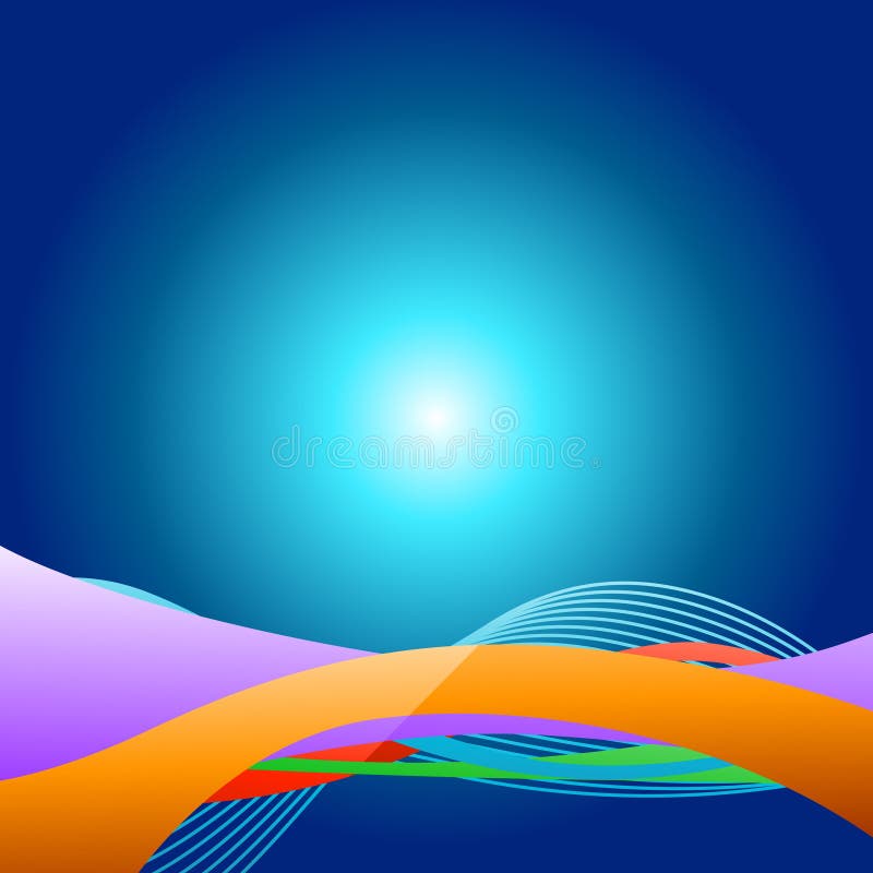 Vector colorful wave stock vector. Illustration of element - 14583111