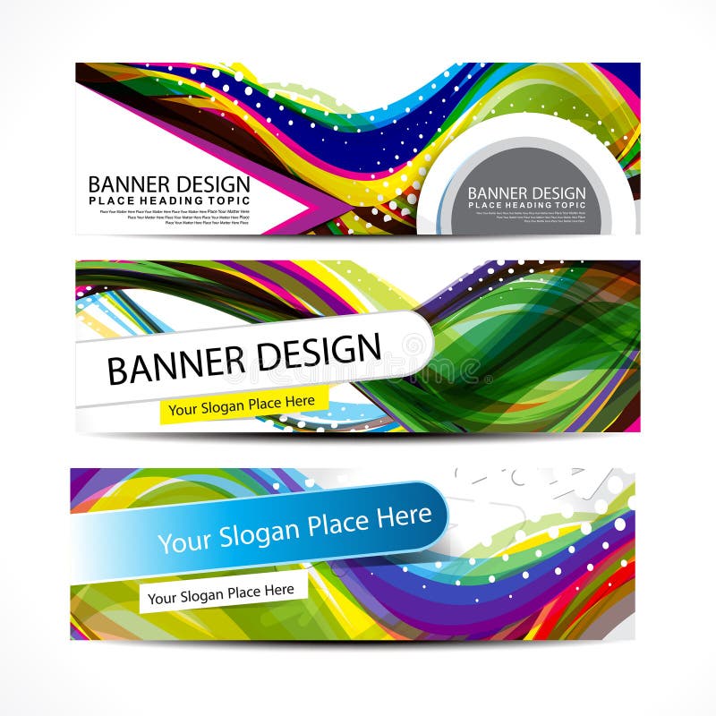 Vector Wave banner stock vector. Illustration of vector - 33130076