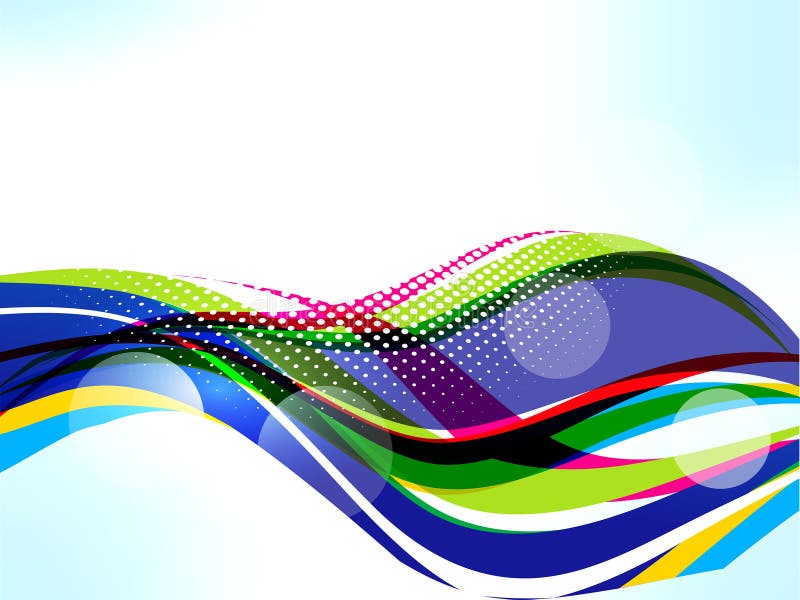 Vector Colorfull Wave Background Stock Vector - Illustration of vector ...