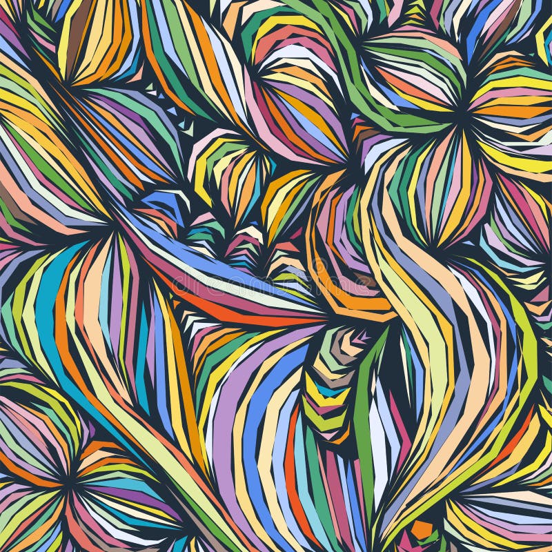 Vector Coloring Pattern, Curved Lines, Black and White Grunge ...