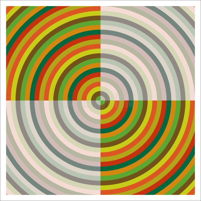 Colorful Concentric Circles Stock Vector - Illustration of graphic ...