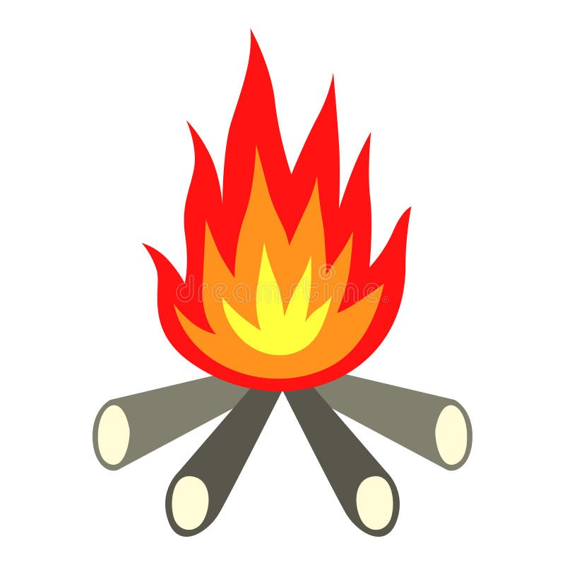 Vector colors fire icon stock vector. Illustration of vector - 230747174