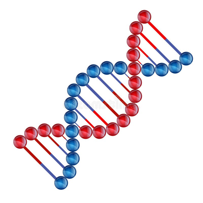 Vector Colour Illustration DNA Icon Flat Stock Illustration ...