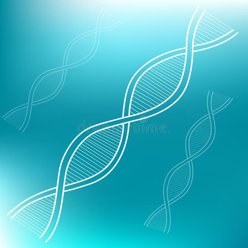 Vector Colour Illustration DNA Icon Flat Stock Illustration ...