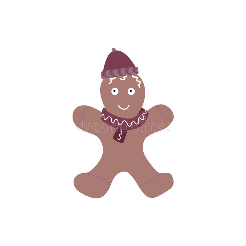 Gingerbread man stock vector. Illustration of vector - 346605425