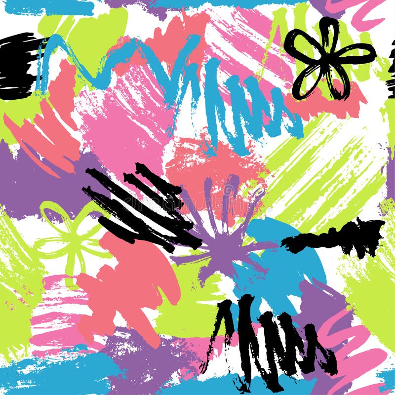 Vector Colour Seamless Pattern Stock Vector - Illustration of colour ...