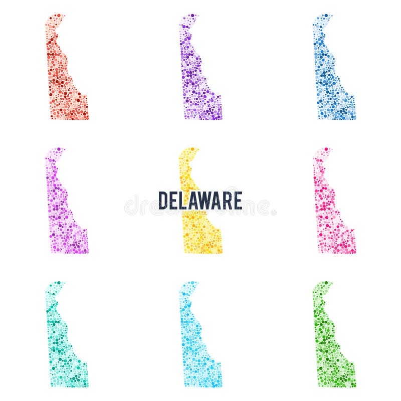 Delaware Dot Map Stock Illustrations – 101 Delaware Dot Map Stock ...