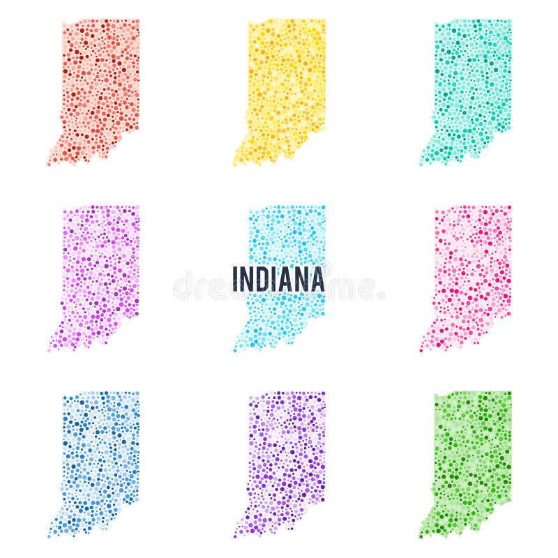 Indiana Dotted Map Stock Illustrations – 158 Indiana Dotted Map Stock ...