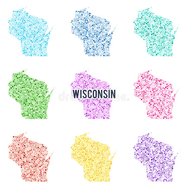Wisconsin Map Fun Stock Illustrations – 7 Wisconsin Map Fun Stock ...