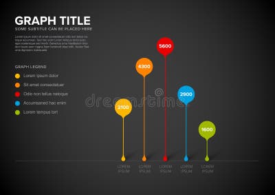 Vector Column Vertical Graph Template Stock Vector - Illustration of ...
