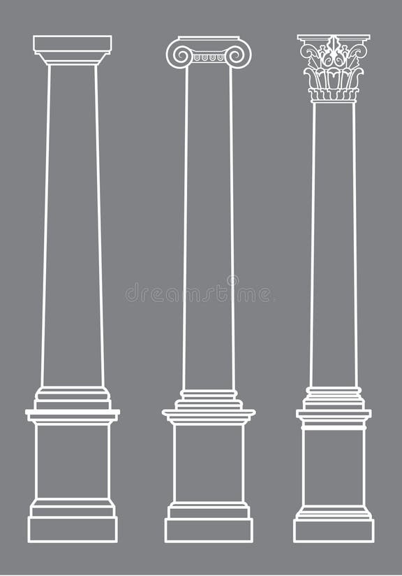 Vector Columns Classic stock vector. Illustration of clipart - 11071815