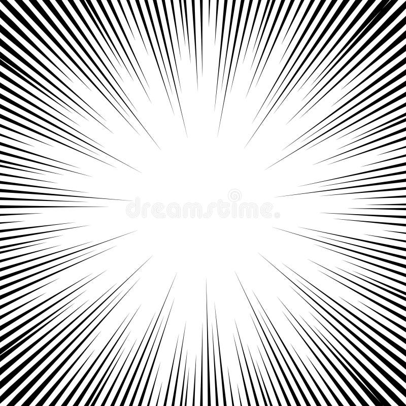 Comic Book Speed Lines Vector Background. Stock Vector - Illustration ...