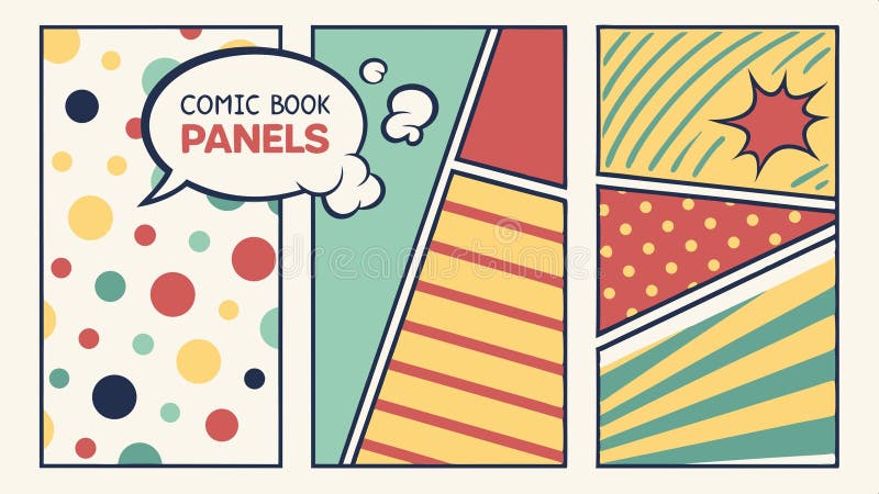 Comic Book Style Panels, Dynamic Graphic Design Vector Design ...
