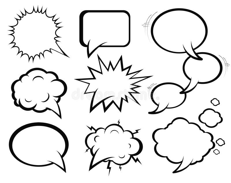 Vector comic effects set stock vector. Illustration of curve - 48310233