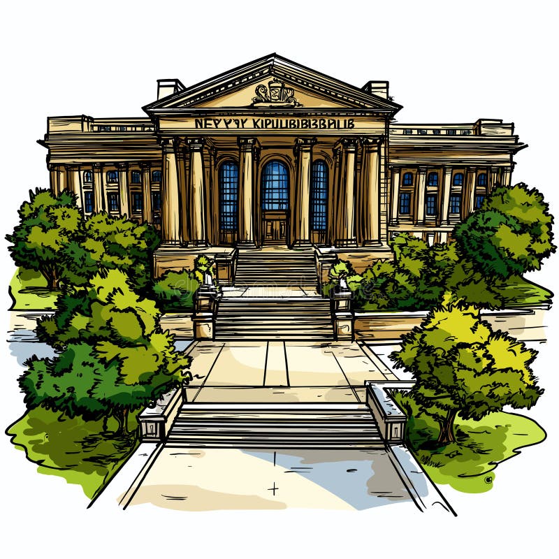 Vector Comic Hand-drawn Illustration of Times Square. Times Square in New York Stock Vector ...