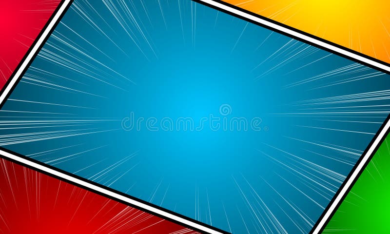 Vector Comic Panels in Various Colors and Angles, Comic Images, Drawing ...