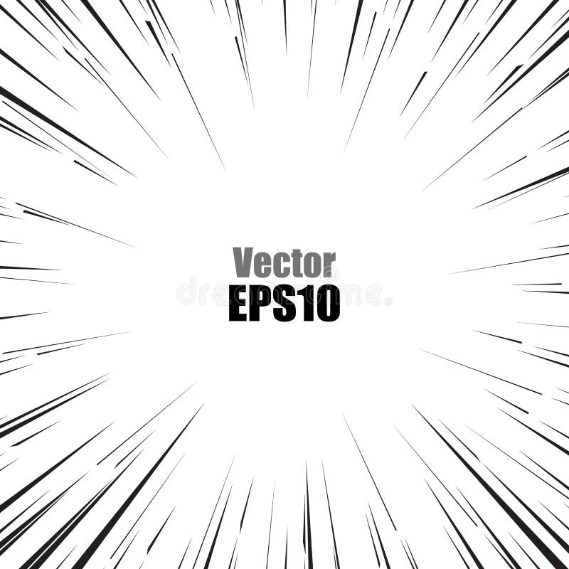 Vector Comics Speed Concept. Warp Effect. Motion Vector Template Stock ...