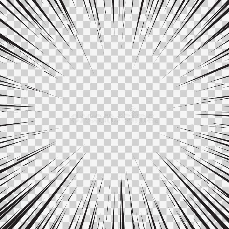 Vector Comics Speed Concept. Warp Effect. Motion Vector Template Stock ...