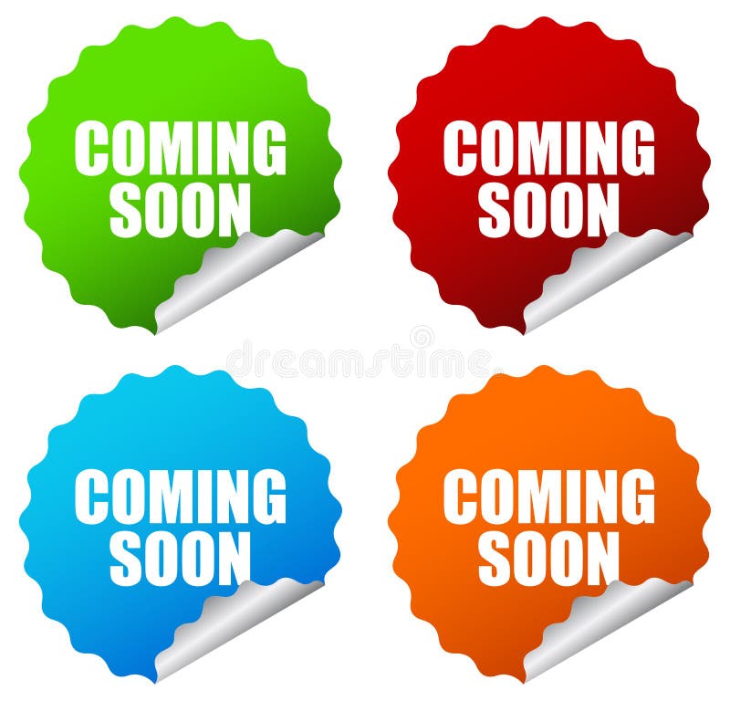 Coming soon ribbon stock vector. Illustration of announcement - 54808252