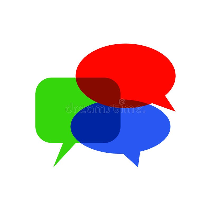 Vector a Communication Concept.the Word Communication with Colorful ...