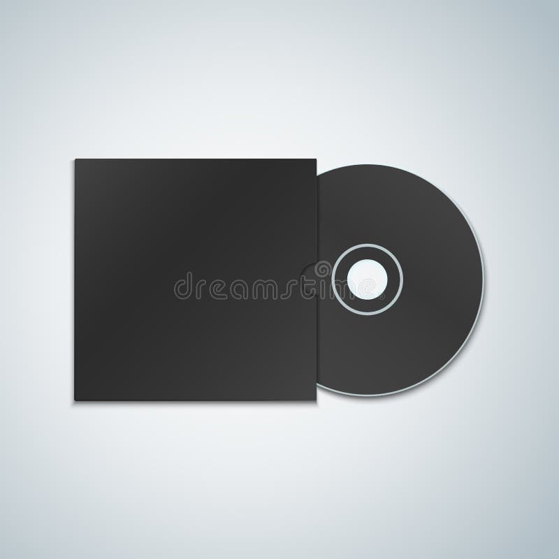 Vector Compact Disc Cover Mockup Stock Vector - Illustration of label ...