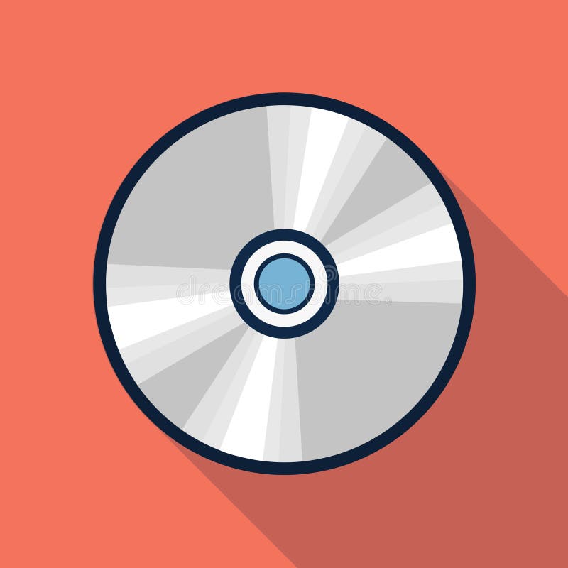 Compact Disk Icon or Logo Isolated Sign Symbol Vector Illustration ...