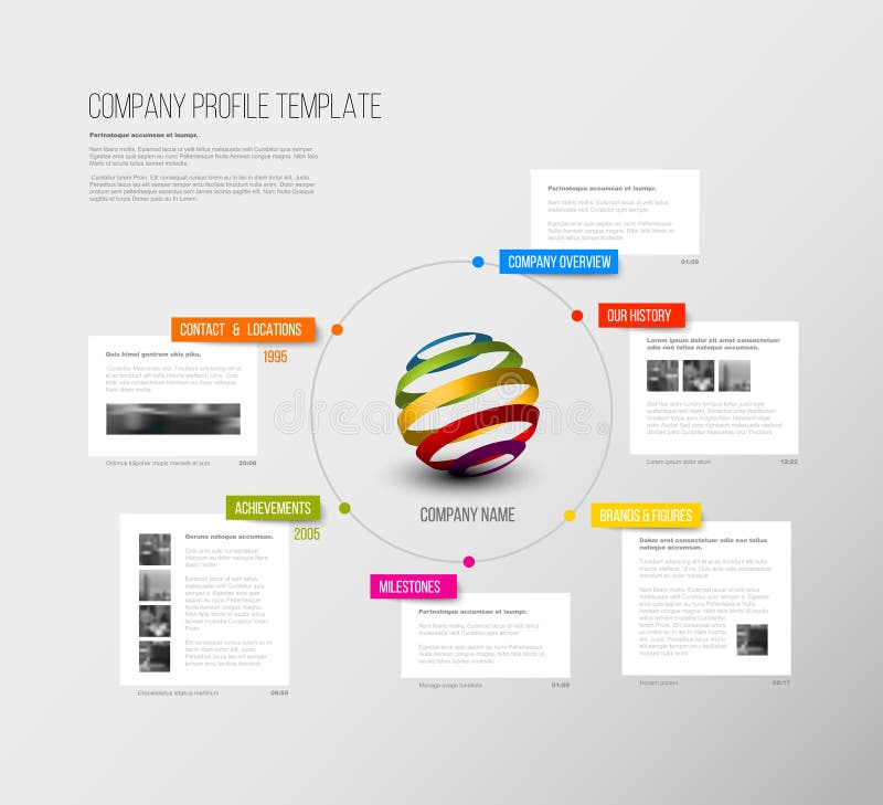 Vector Company Infographic Overview Design Template Stock Vector ...