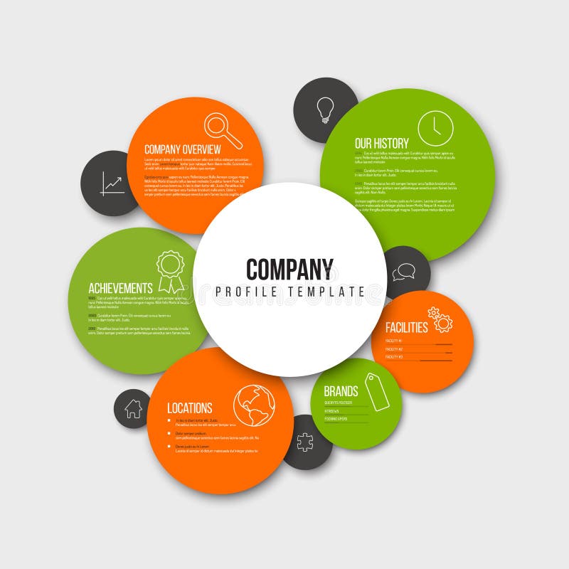 Vector Company Infographic Overview Design Template Stock Vector ...