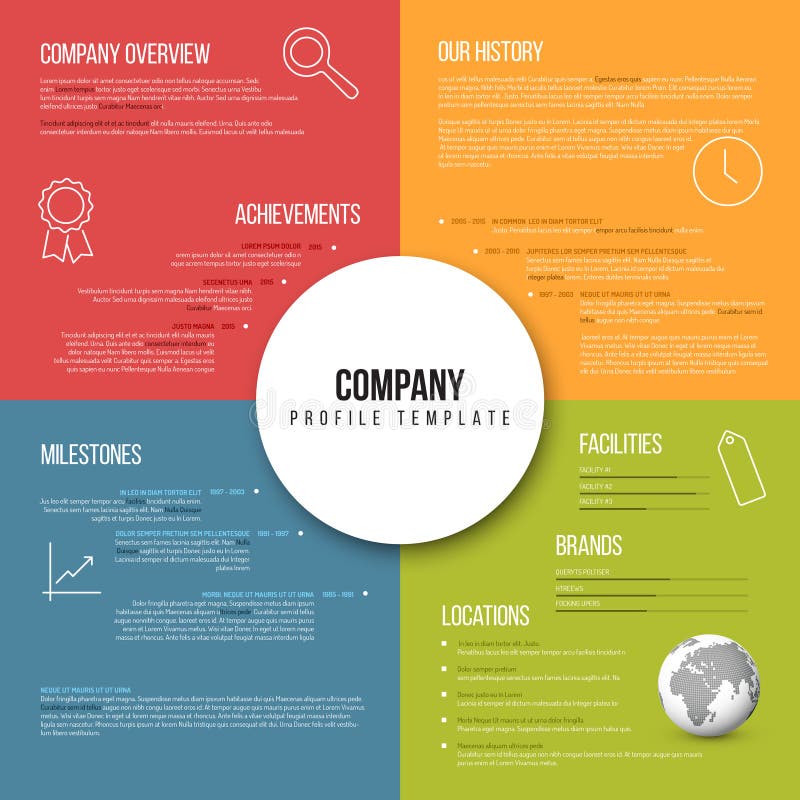 Vector Company Infographic Overview Design Template Stock Vector ...