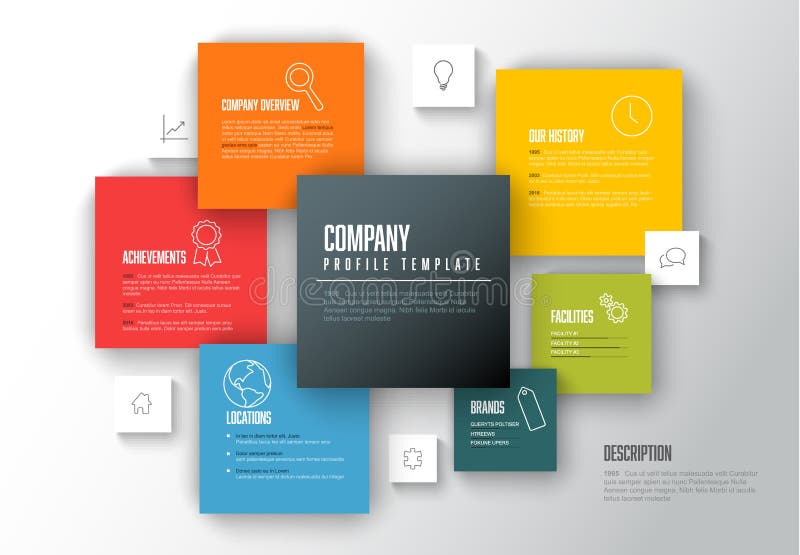 Vector Company Infographic Overview Design Template Stock Vector ...