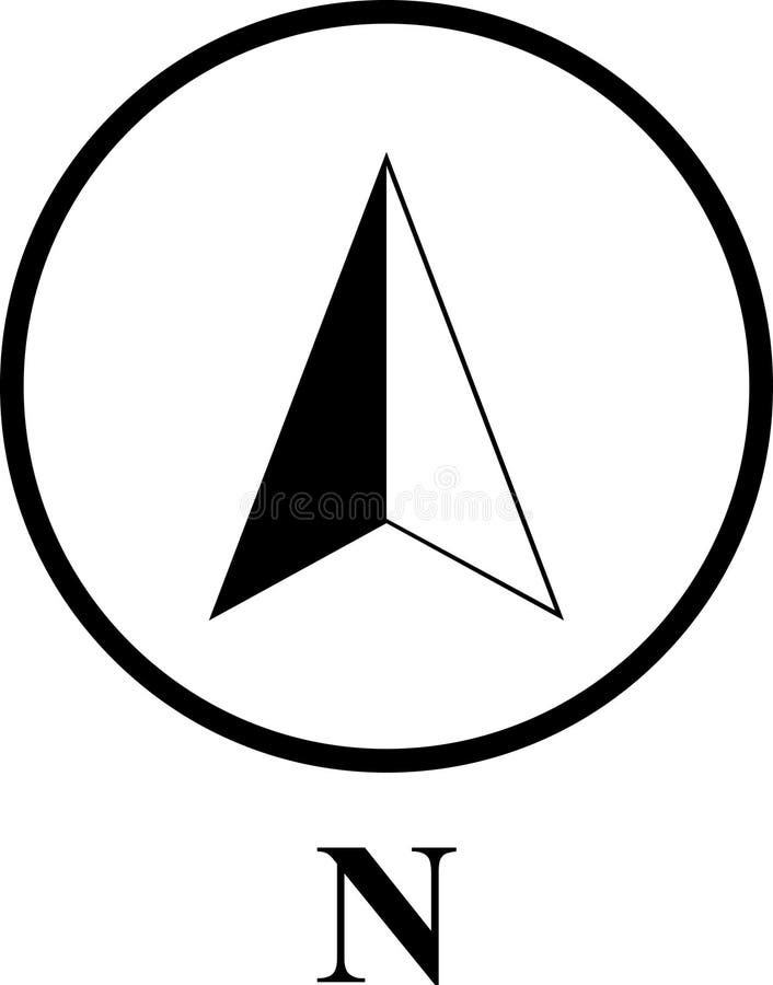 Vector Compass Icon of North, South, East and West Direction. Compass ...